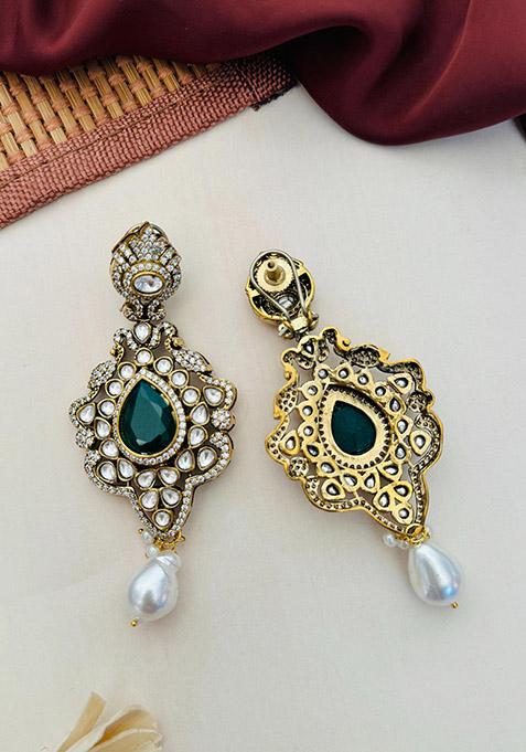 Buy Women Gold Plated Cubic Zircon American Diamond Necklace - XJN00313 ...