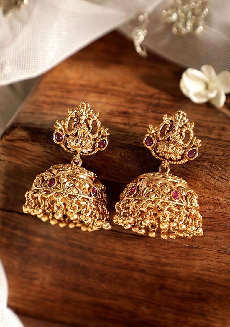 Traditional gold jhumka store