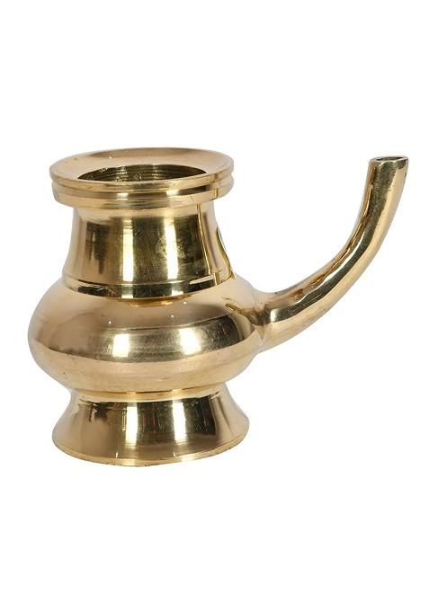 Buy Women Exotic India Gold-Toned Pouring Jug Brass Pooja Metalware ...