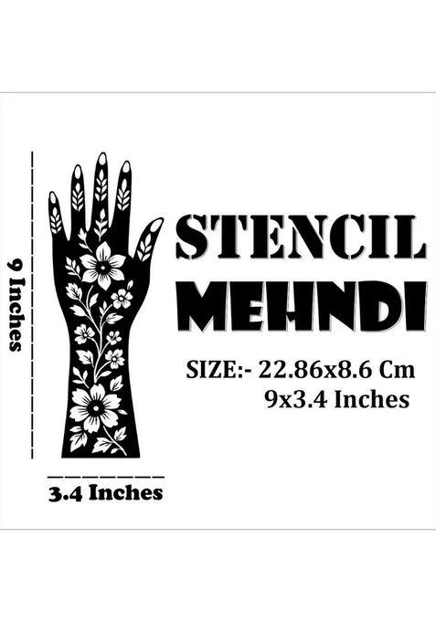 Buy Women Festival Combo Mehndi Stencil Sticker Combo For Women And ...