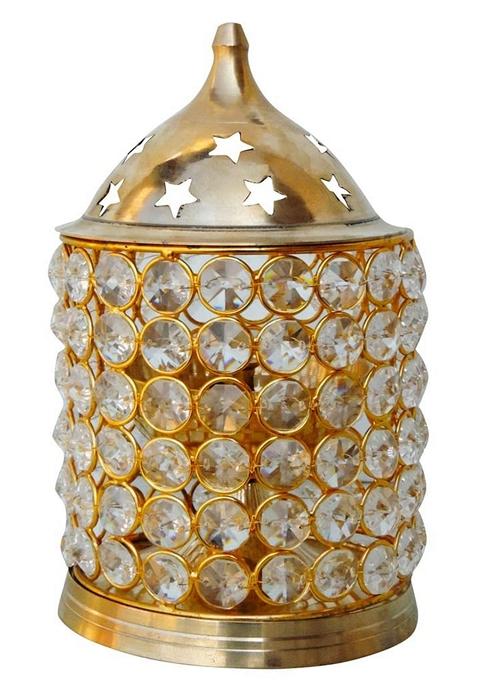 Buy Women Brass Table Decor Oil Lamp Deep Jyoti - HPI00357 - Ritual & Puja Items - Indya