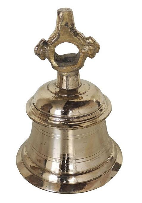 Buy Women Brass Temple Hanging Bell Ghanta - HPI00482 - Ritual & Puja ...