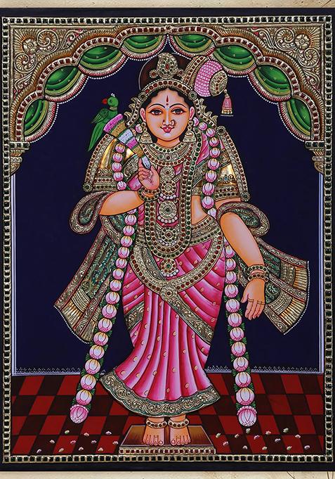 Buy Women Goddess Andal Tanjore Painting - HPT00542 - Tanjore ...