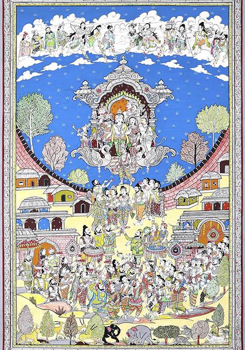 Buy Women Lord Rama Triumphant Return To Ayodhya In Pushpak Viman ...