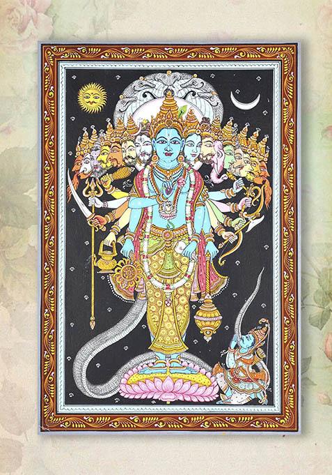 Buy Women Lord Krishna Revealing Vishvarupa To Arjuna Traditional ...