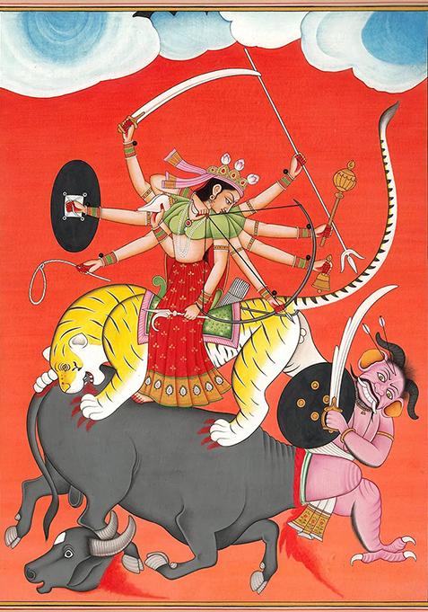 Buy Women Ten Armed Mahishasuramardini The Slayer Of Evil - HPT01684 ...