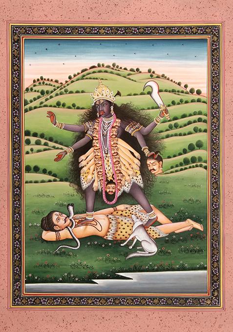 Buy Women Mahavidya Kali Fierce Beauty With Flowing Locks And Bloodied ...