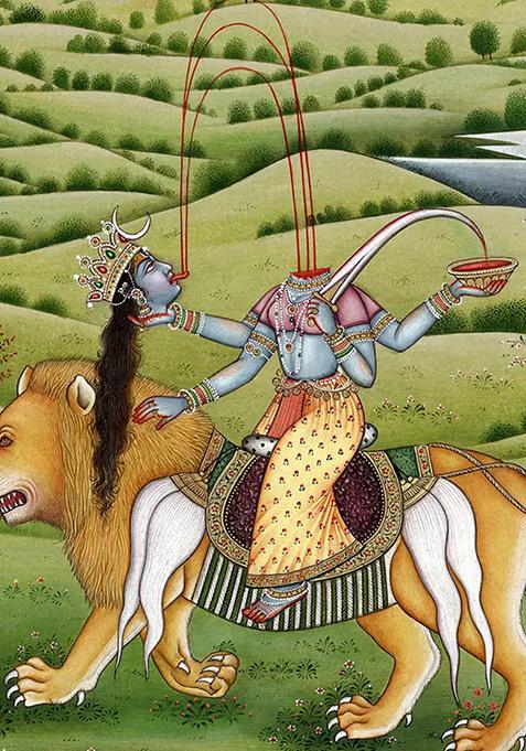 Buy Women Simhavahini Devi Chhinnamasta Goddess Of Transformation ...