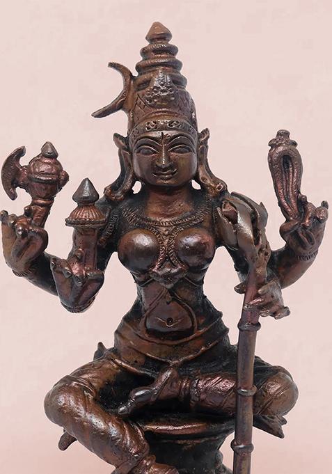 Buy Women Rajarajeshwari Copper Statue - HST00004 - Hindu Gods ...
