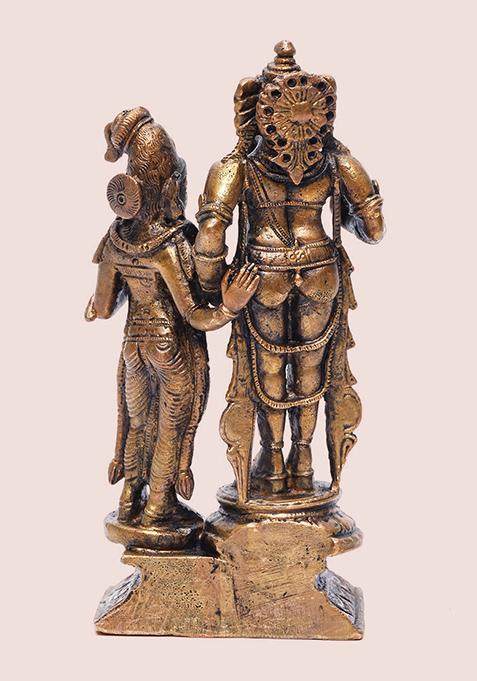 Buy Women 6 Inch Small Standing Lord Ganesha With Devi Lakshmi Idol ...