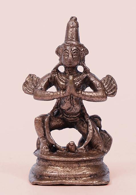 Buy Women 3 Inch Standing Lord Ganesha Copper Idol Eating Modak Remover ...