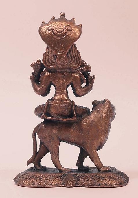 Buy Women 4 Inch Small Lord Garuda Copper Statue Divine Protection And ...