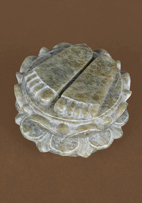 Buy Women Banaras Stone Charan Paduka Symbol Of Devotion And Blessings ...