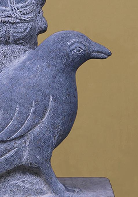 Buy Women Black Granite Shani Graha Statue Planet Saturn Symbol Of ...