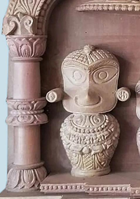 Buy Women Lord Jagannath With Siblings Balabhadra And Subhadra Pink ...