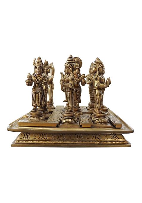 Buy Women Brass Show Piece Planets Navagraha Statue - HST01118 - Brass ...