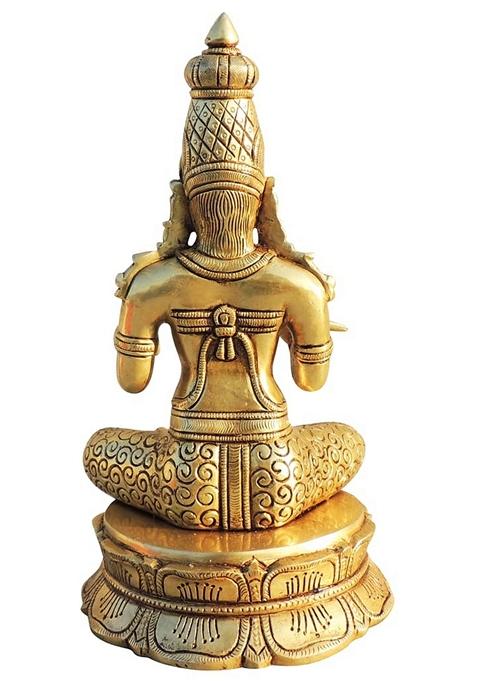 Buy Women Brass Show Piece Maa Annapurna Devi God Idol Statue ...