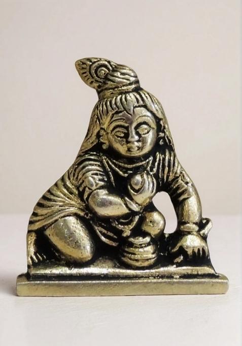 Buy Women Brass Show Piece Laddu Gopal God Idol Statue - HST01316 ...