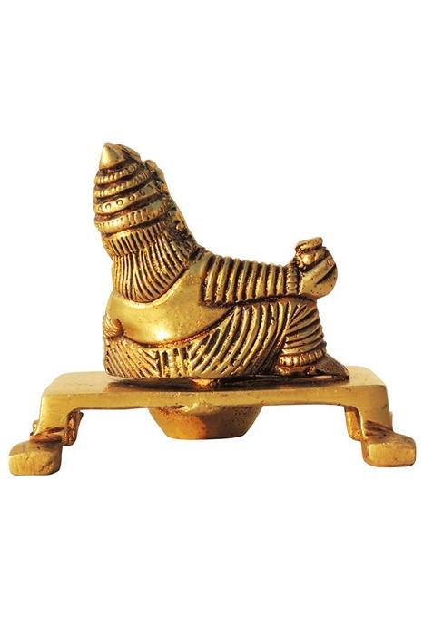 Buy Women Brass Show Piece Kuber Ji With Deepak God Idol Statue ...