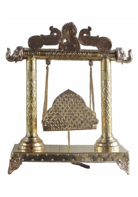 Buy Women Brass Laddu Gopal Jhula For God Idol - HST02293 - Brass ...