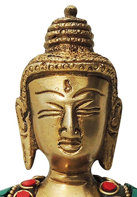 Buy Women Brass Show Piece God Buddha Face Statue - HST02530 - Brass ...