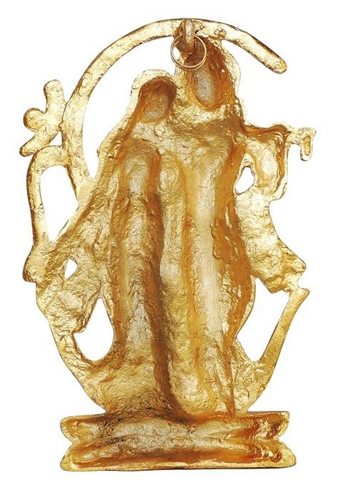 Buy Women Aluminium Showpiece Wall Hanging Radha Krishna Meena Statue ...