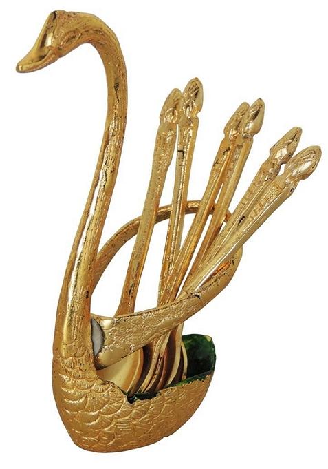 Buy Women Aluminium Showpiece Wonder Spoon Gold Statue - HST02653 ...