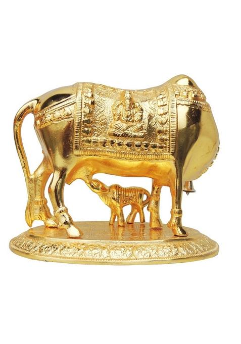 Buy Women Showpiece Cow Calf Statue - HST02717 - Hindu Gods & Goddesses ...