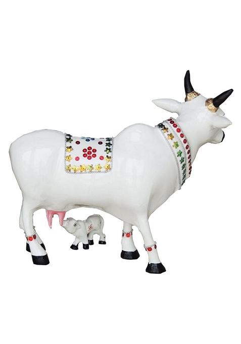 Buy Women Showpiece Cow Calf Statue - HST02719 - Hindu Gods & Goddesses ...