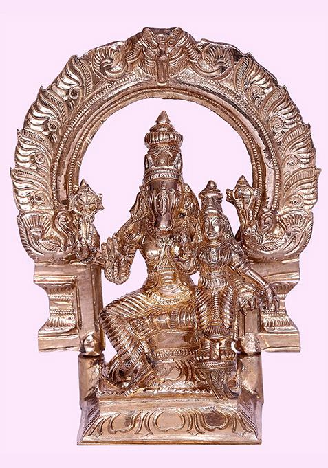 Buy Women Gold Hindu Deities Lakshmi Hayagriva Statue - HST02886 - Home ...