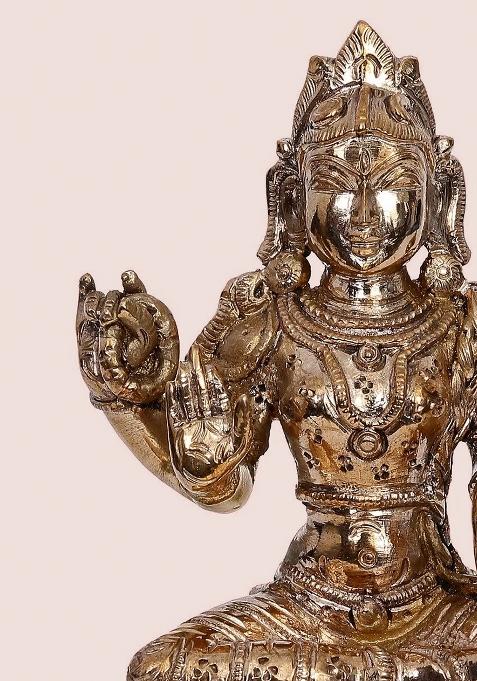 Buy Women Gold Goddess Saraswati Balambigai Statue - HST02913 - Home ...