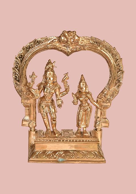 Buy Women Gold Bhagawan Shiva Mother Parvati - HST03139 - Home Decor ...