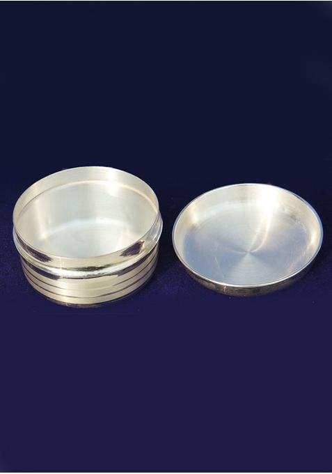 Buy Women Pure Silver Bhog Dibbi With Hallmarked - HSW00017 - Kitchen ...