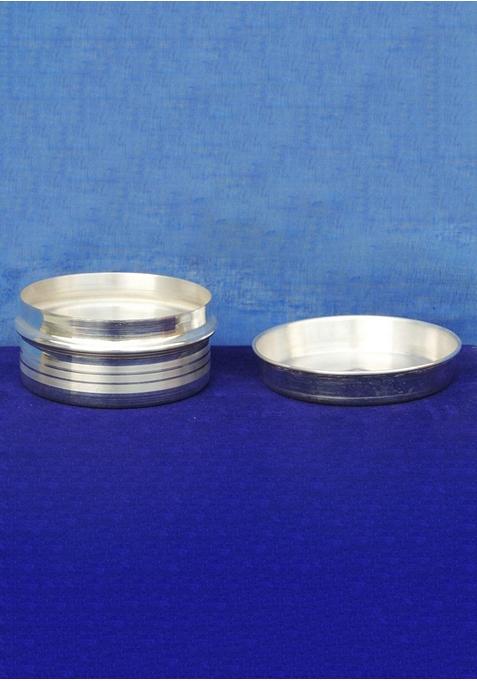 Buy Women Pure Silver Bhog Dibbi With Hallmarked - HSW00018 - Kitchen ...