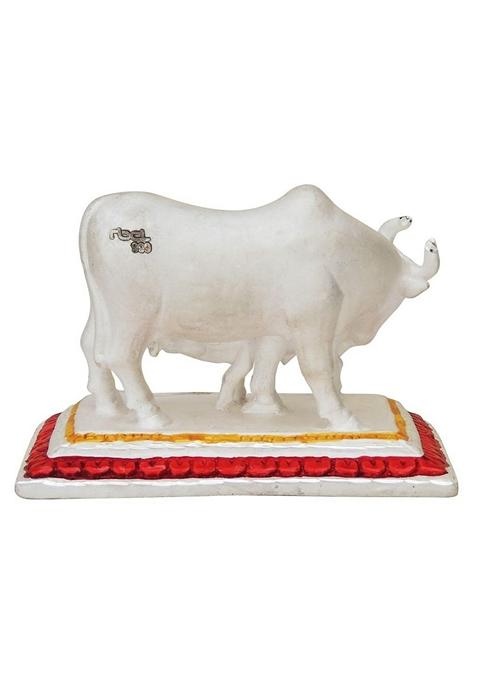 Buy Women Pure Silver Cow With Calf Statue Chandi Ka Gaye Bachda ...