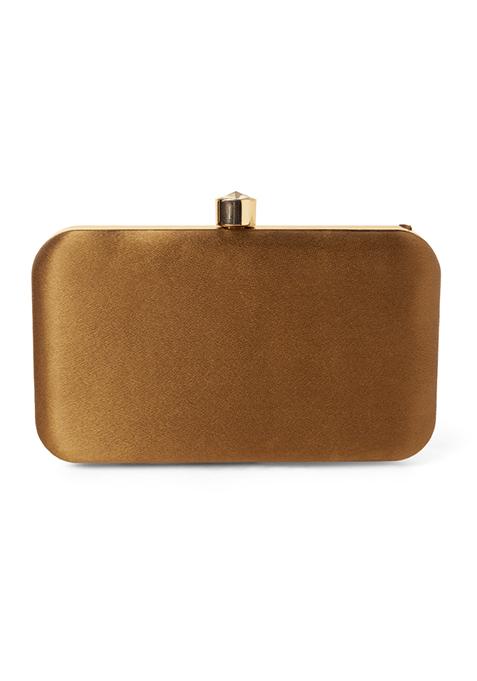 Buy Women Copper Metallic Frame Clutch - IBG00164 - Clutches - Indya