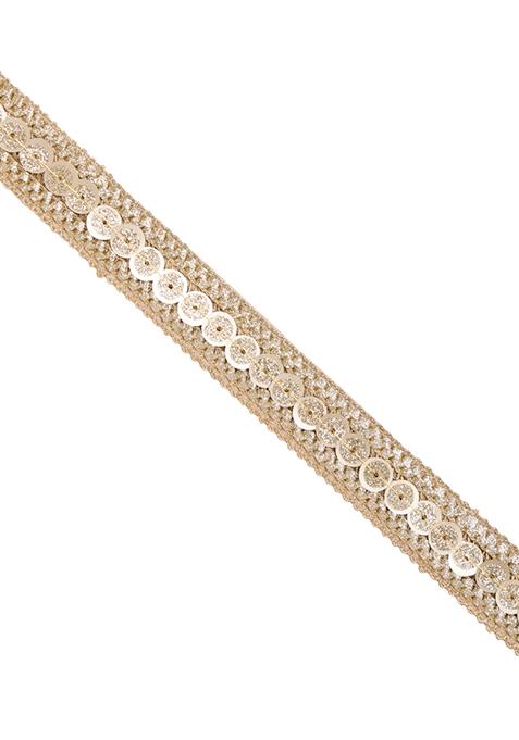 Buy Women Gold Glitter Sequin Belt - IBT00081 - AW'23 Collection - Indya