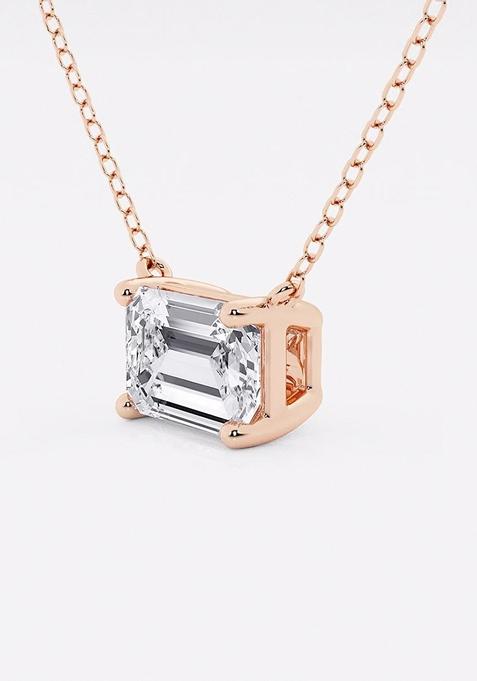 Buy Women 2 Ctw Emerald Lab Grown Diamond Solitaire Pendant - LBN00913 ...