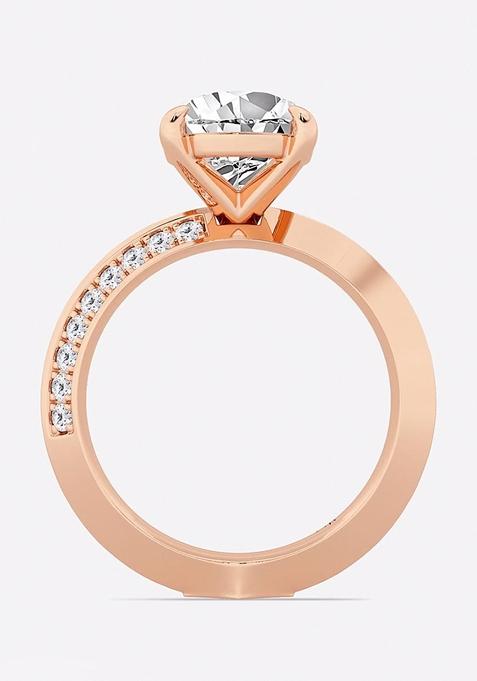 Buy Women Aether 4 1/4 Ctw Pear Carbon Capture Lab Grown Diamond Pave ...