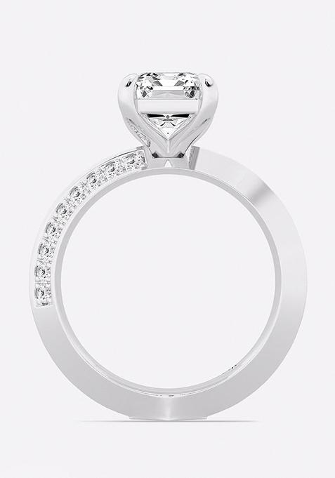 Buy Women Aether 4 1/4 Ctw Emerald Carbon Capture Lab Grown Diamond ...