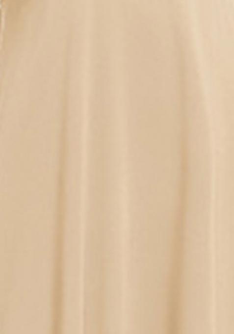 Buy Women Beige A-Line V-Neck Chiffon Gown - MFD05627 - Evening - Indya