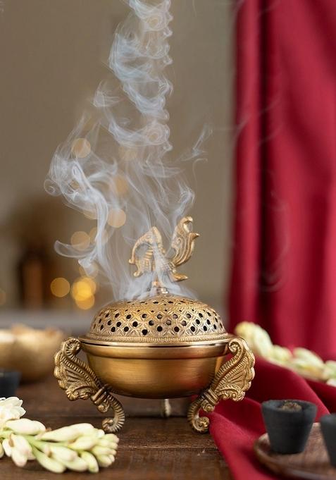 Buy Women Brass Loban Lamp - MMH05454 - Dining - Indya