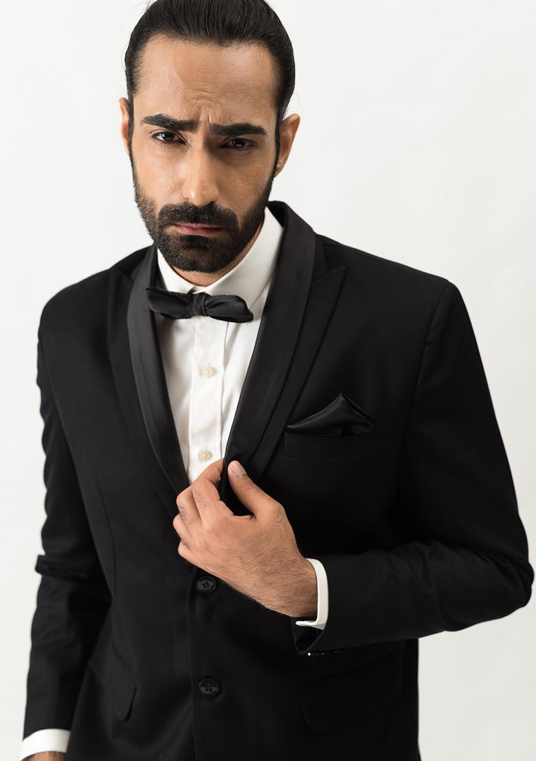 Buy Black Classic Tuxedo For Men - MST00023 - KAKA Calcutta - Indya