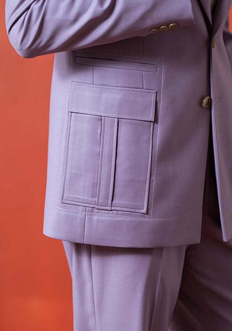 Buy Lavender Suit Set For Men - MST00086 - Ayush Jain - Indya