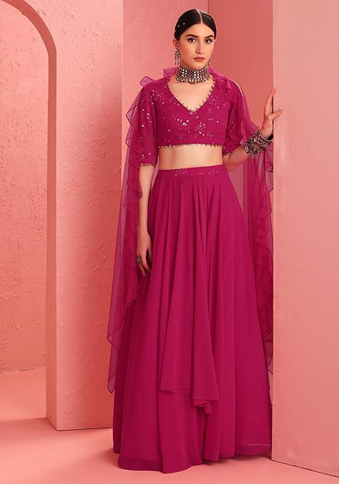 Buy Women Ruby Pink Floral Embroidered Blouse - RMT00011 - Luxury ...