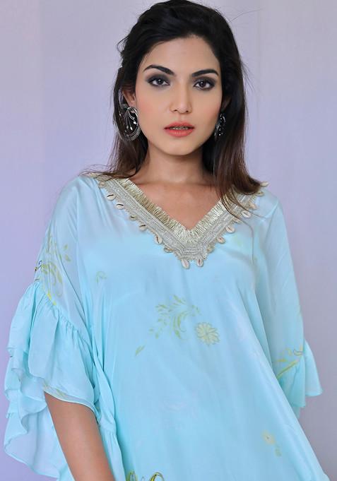 Buy Women Light Blue Printed Co-Ord Set - WLF00024 - Luxury Designers ...