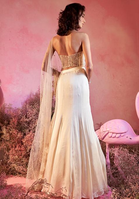 Buy Women Off White Chand Saree With Blouse - WLS00027 - Luxury ...