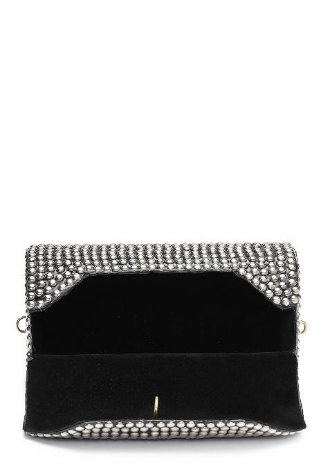 Buy Women Metallic Silver Mosaic Metal Clutch - XBG03772 - Clutches - Indya