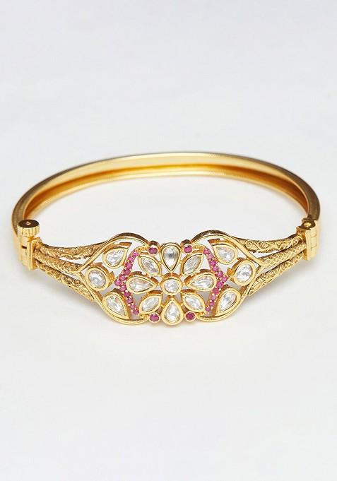 Buy Women Gold Plated Bangle - XJB00433 - Fashion Jewellery - Indya