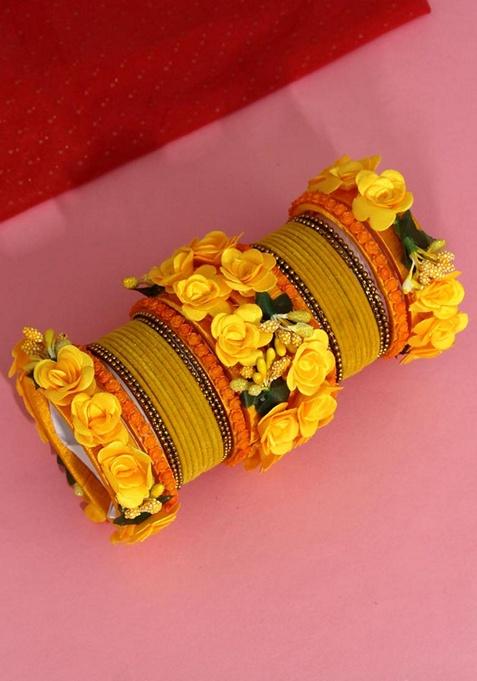 Buy Women Yellow Oxidised Bangles - XJB0108 - Oxidised Jewellery - Indya